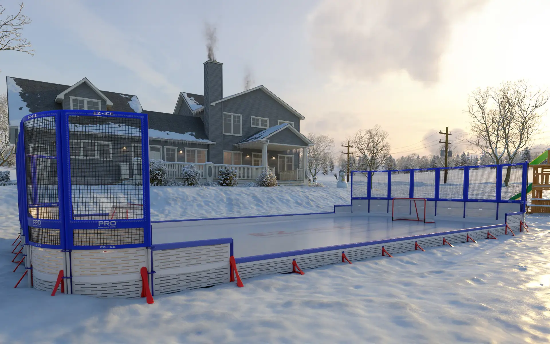 Backyard Ice Hockey Rinks - Innovative Sport Surfacing